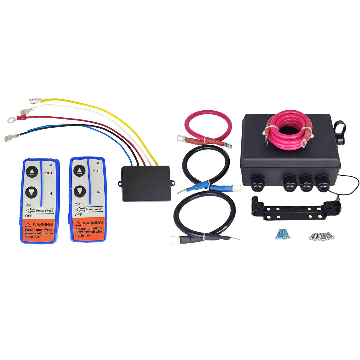 500A Pre-Wired Winch Solenoid Relay Control Contactor Box 12V Wireless ...