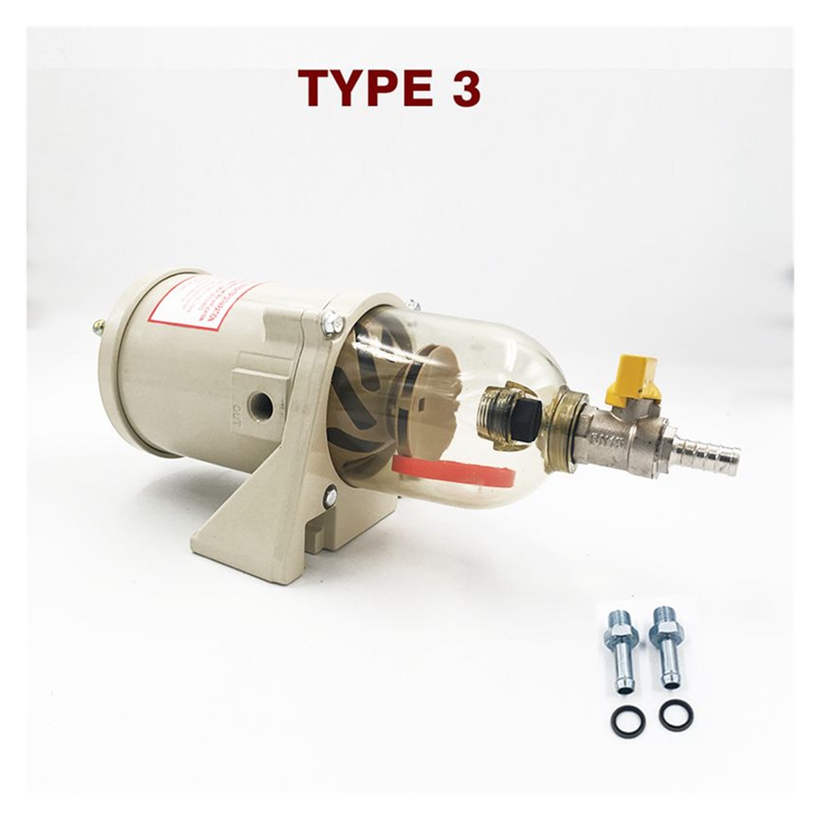 500FG Turbine Diesel Engine Filter,500FH Fuel Oil Water Separator with 2010PM Heating Tube 12V ...