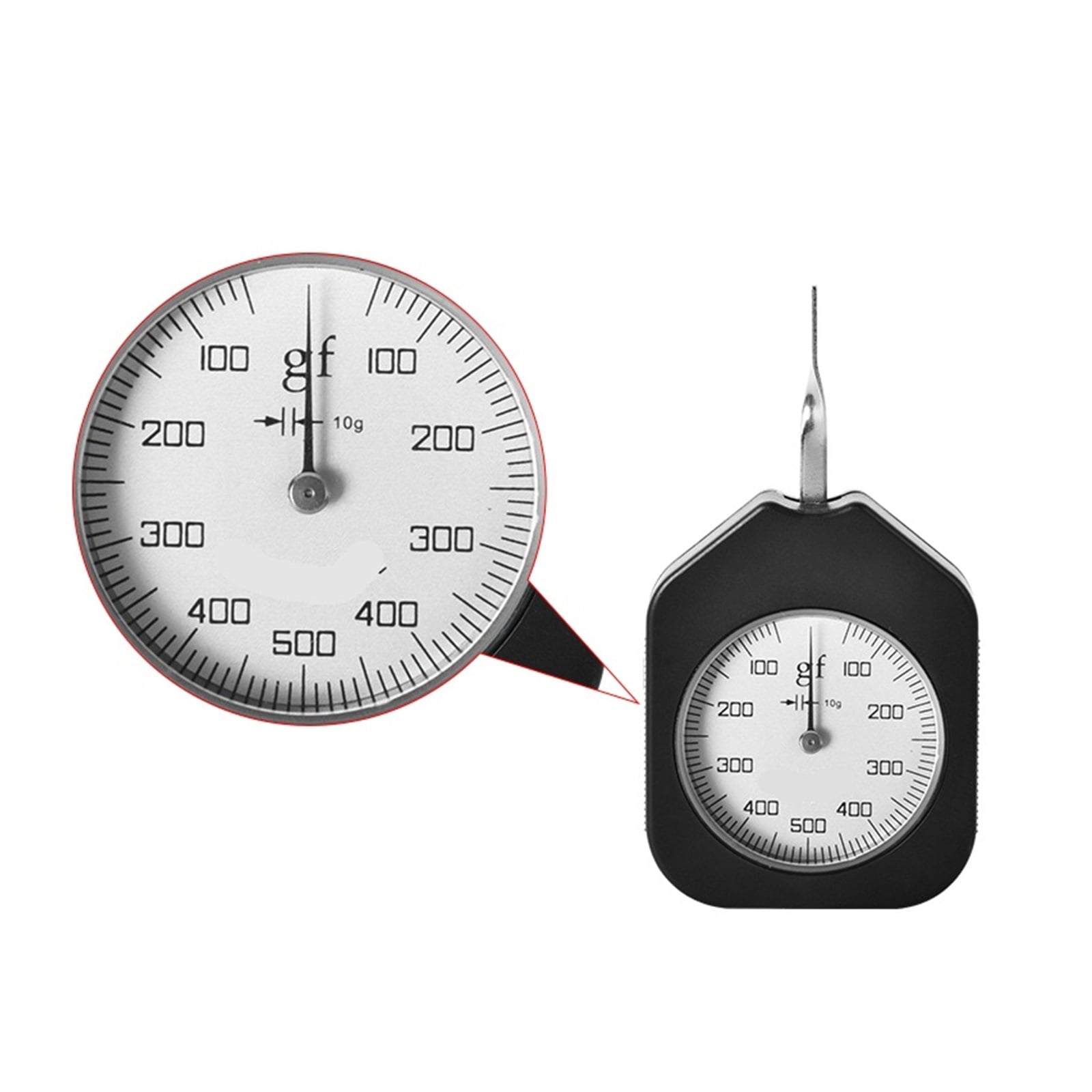 500G Tension Gauge Meter Type Analog Force Gauge Single Pointer ...