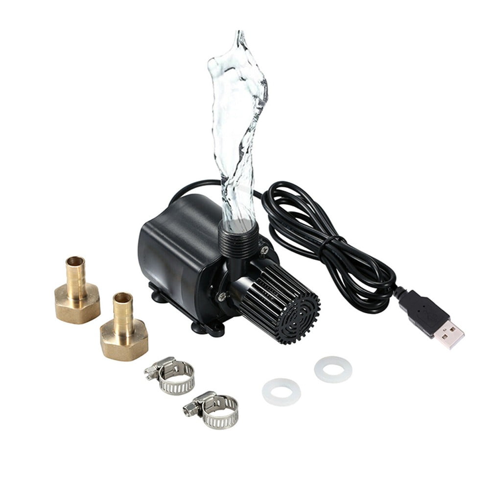 500L/H 4W Submersible USB Mini Water Pump With 1.5m Cable For Aquarium ...