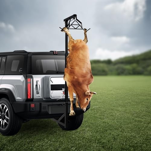 500Lbs Capacity Deer Hoist with Extension Rod, Rotated 360 Handle ...