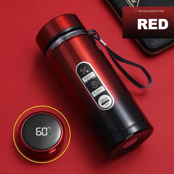 500ML-1Liter Stainless Steel Thermos Bottle with LED Temperature ...