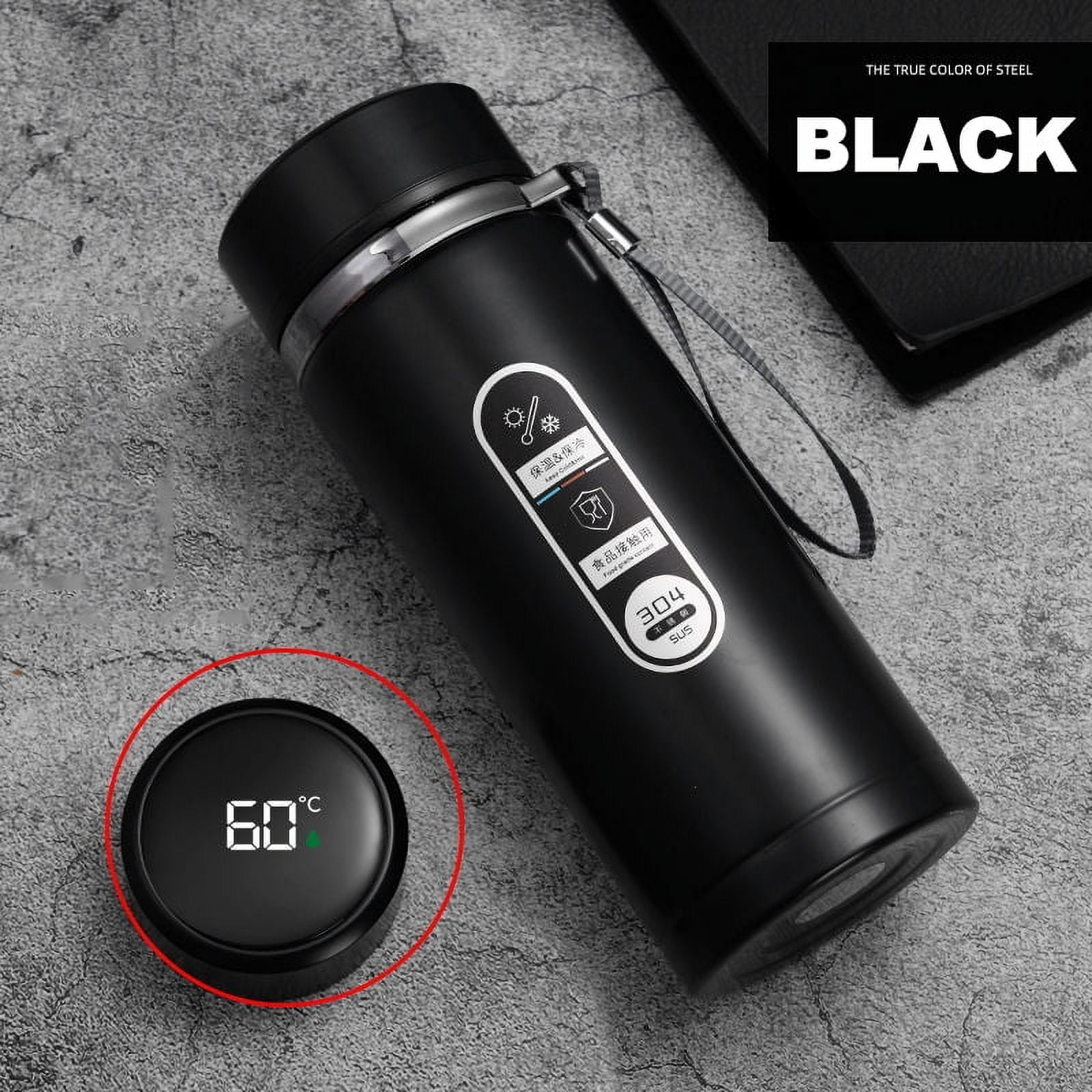 500ML-1Liter Stainless Steel Thermos Bottle with LED Temperature ...