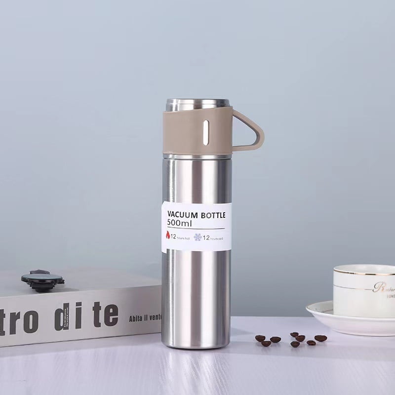 500ML 304 Stainless Steel Vacuum Insulated Bottle Gift Set Office Business Style Coffee Mug ...
