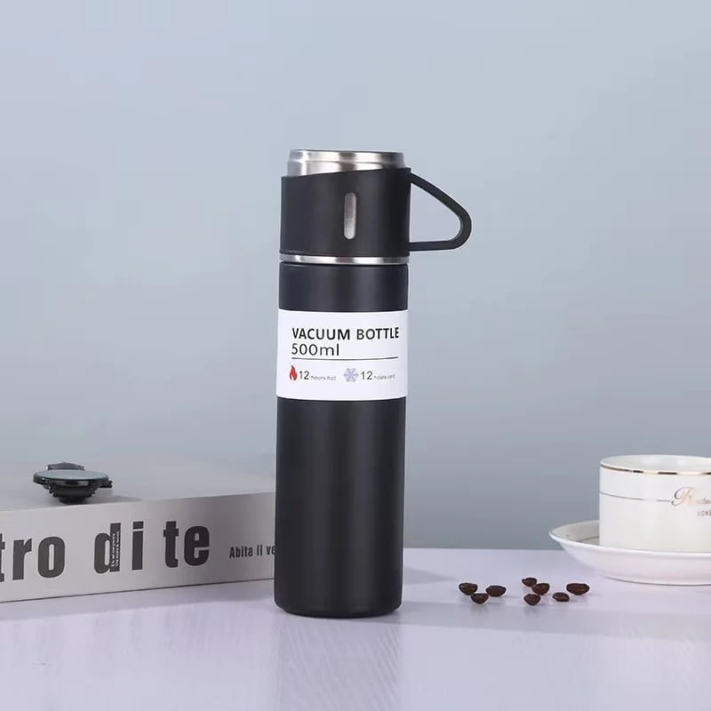 500ML 304 Stainless Steel Vacuum Insulated Bottle Gift Set Office Business Style Coffee Mug ...