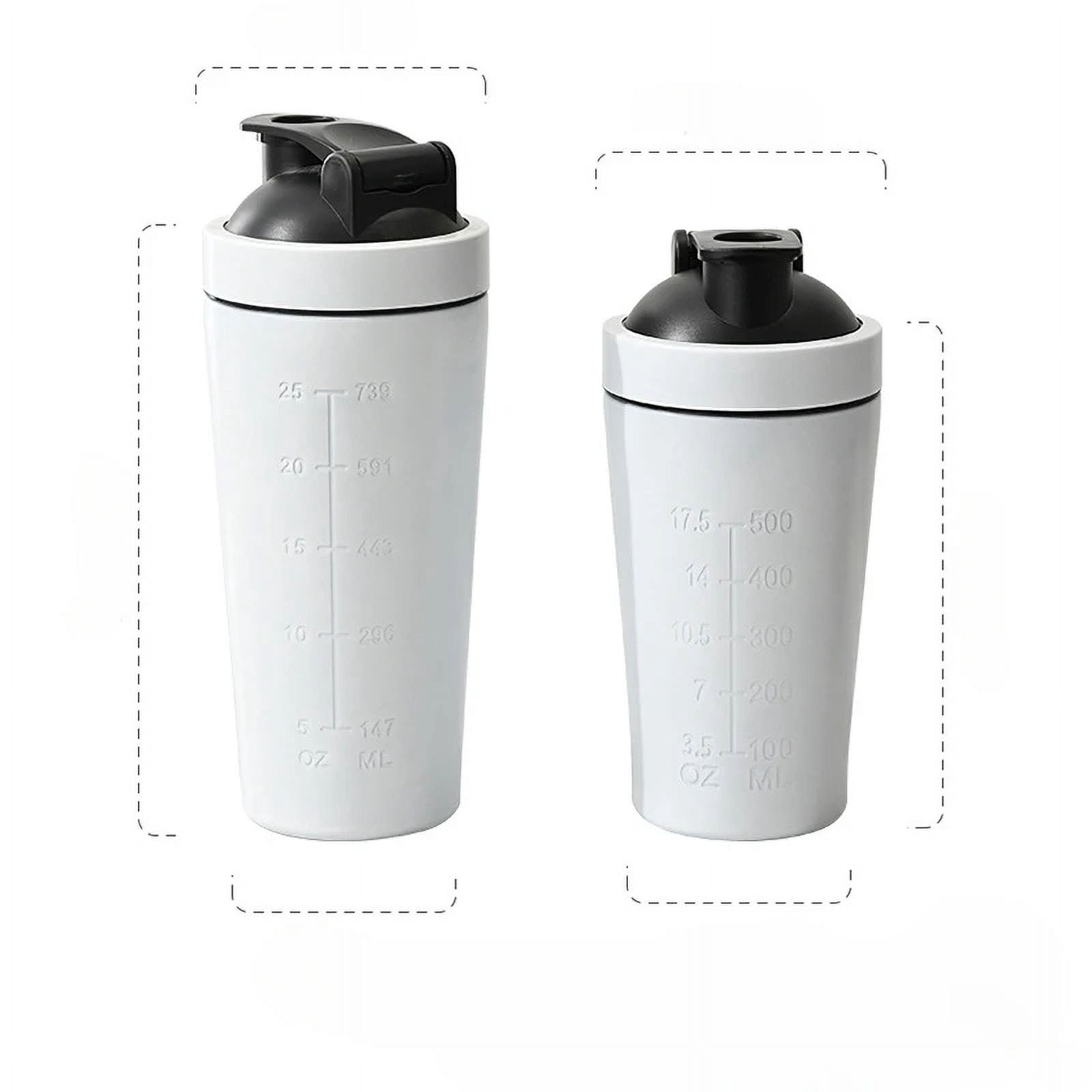 YOU ZHI GUO 500ML/750ML White Shaker Bottle with Steel Ball - Walmart.com