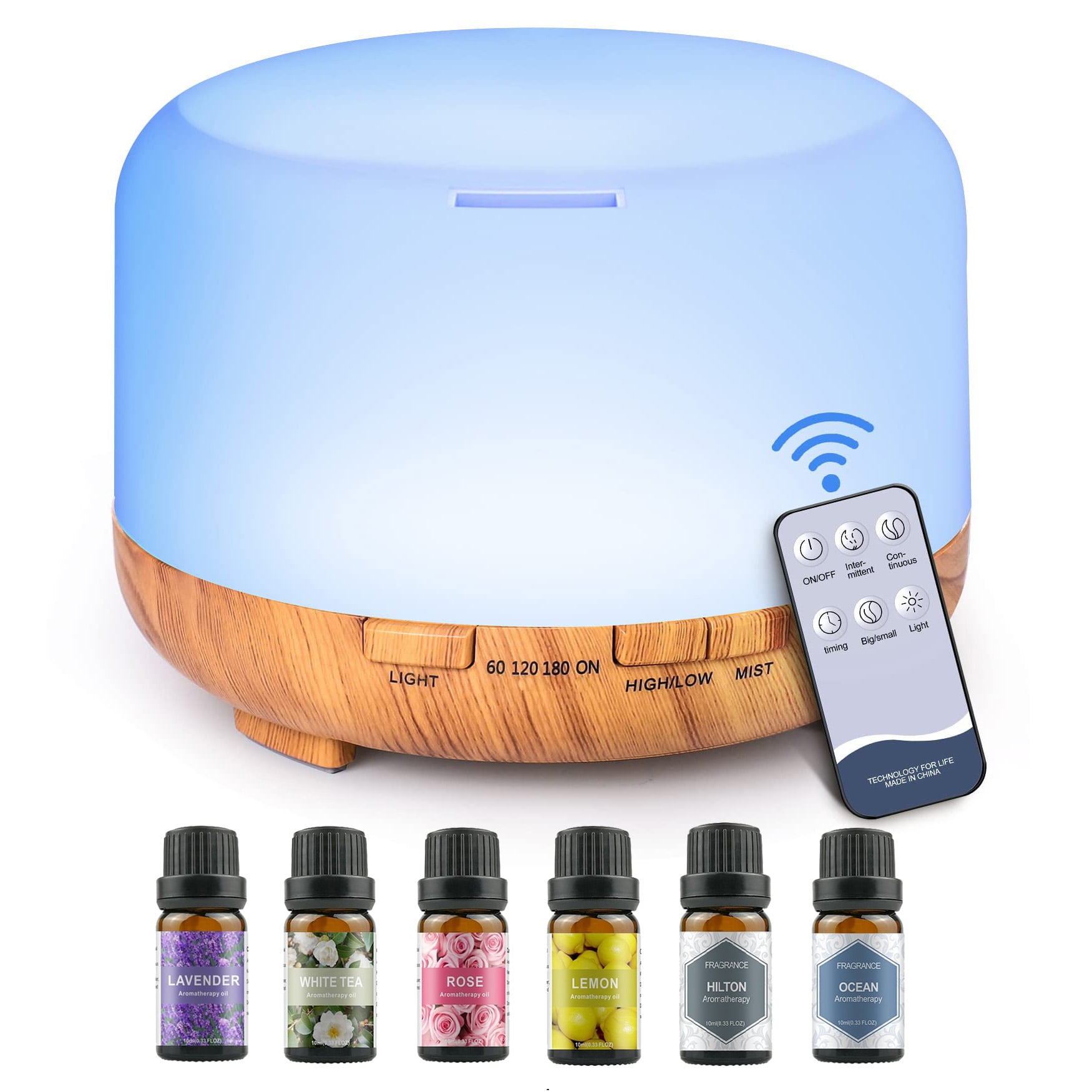 500ML Aromatherapy Oil Diffuser, Auto Shut Off (When Water Runs Out ...