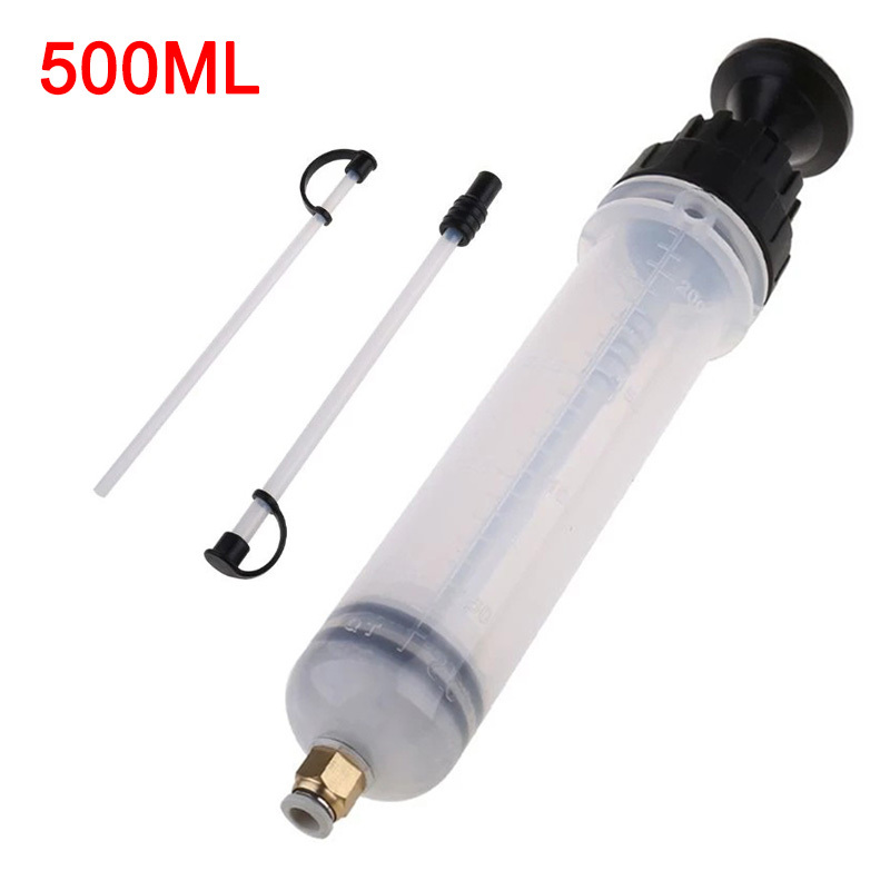 500ML-Car Oil Fluid Extractor 500/200cc Filling Syringe Bottle Transfer ...