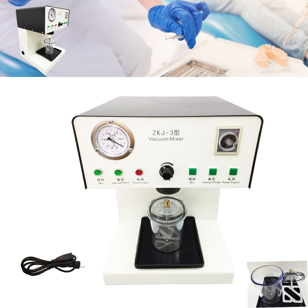 500ML Dental Lab Equipment Gypsum Vacuum Mixer AGAR Mixing Machine ...