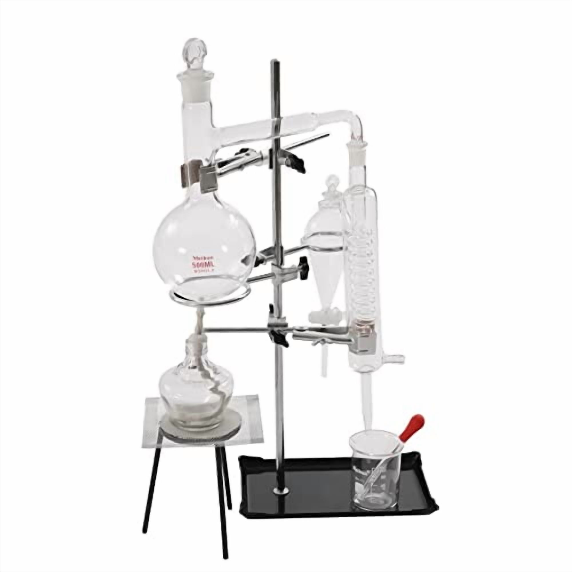500ML Distillation Apparatus: Glass Steam Distilling Kit with Essential ...
