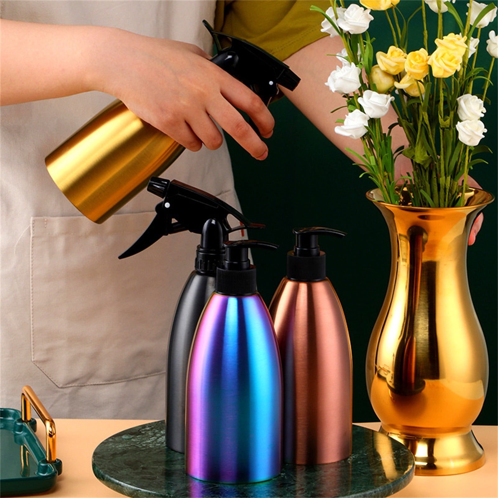 500ML Handheld Spray Bottle Leak-proof Dust-proof Adjustable Rotary ...