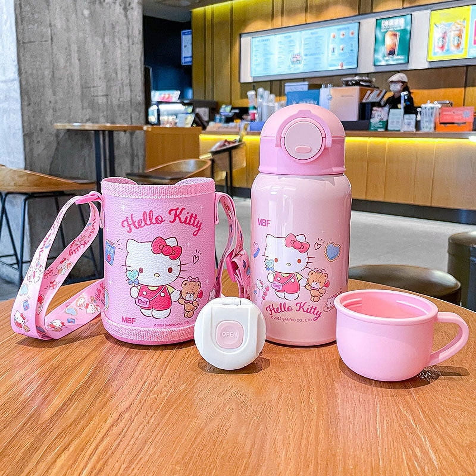 500ML Portable Kawaii Sanrio Kuromi Thermal Cup Cute Cartoon Cinnamoroll My Melody Kitty 304 ...
