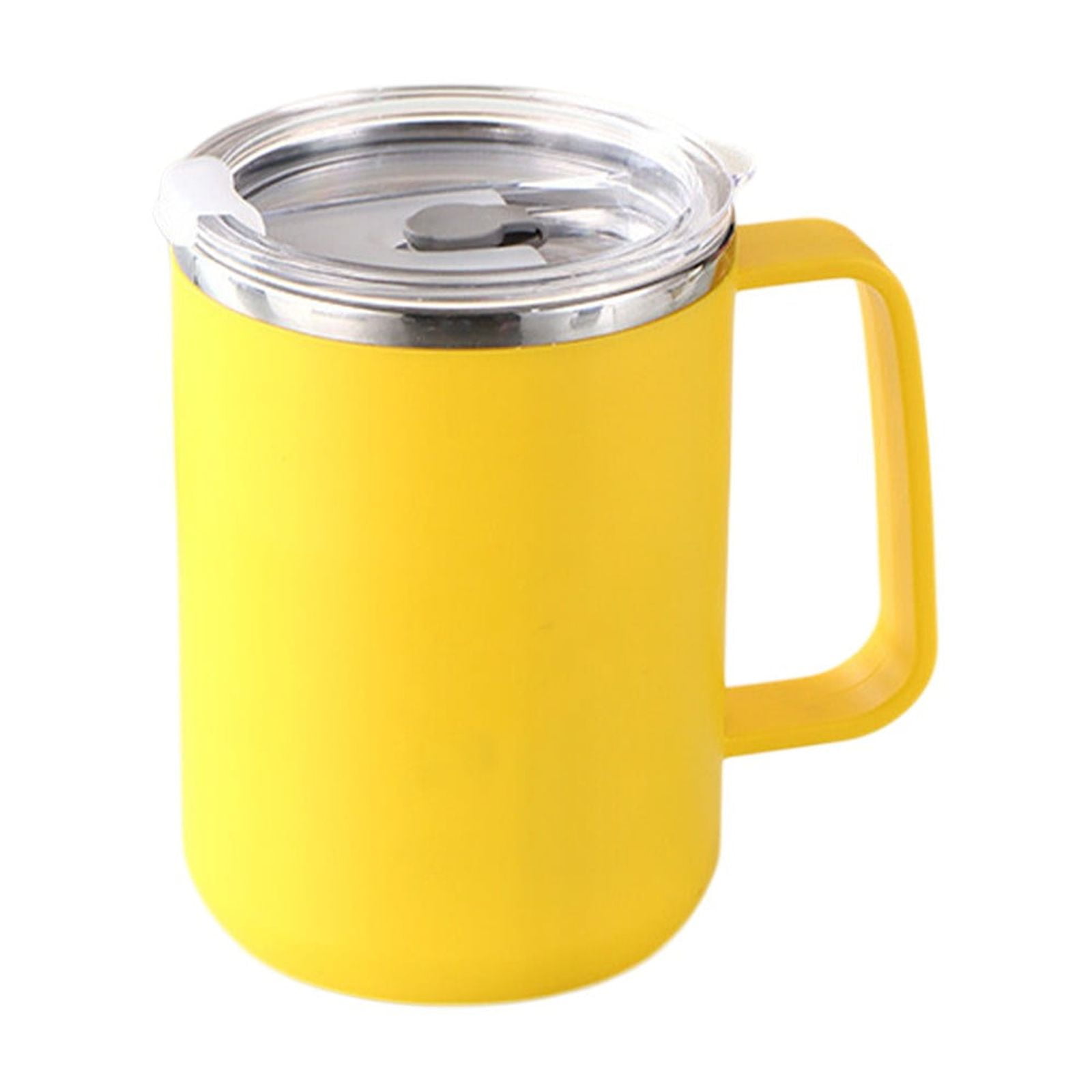 500ML Stainless Steel Covered Water Cup Coffee Cup Double Layer ...