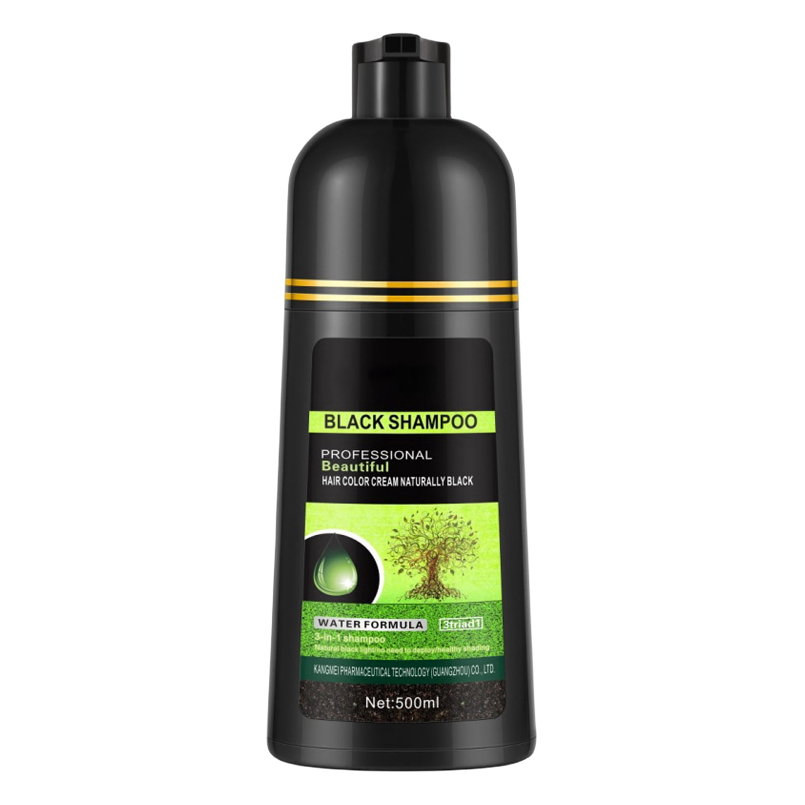 500ml Dew Shampoo Black Shampoo Hair Dye Black Instant Hair Color ...
