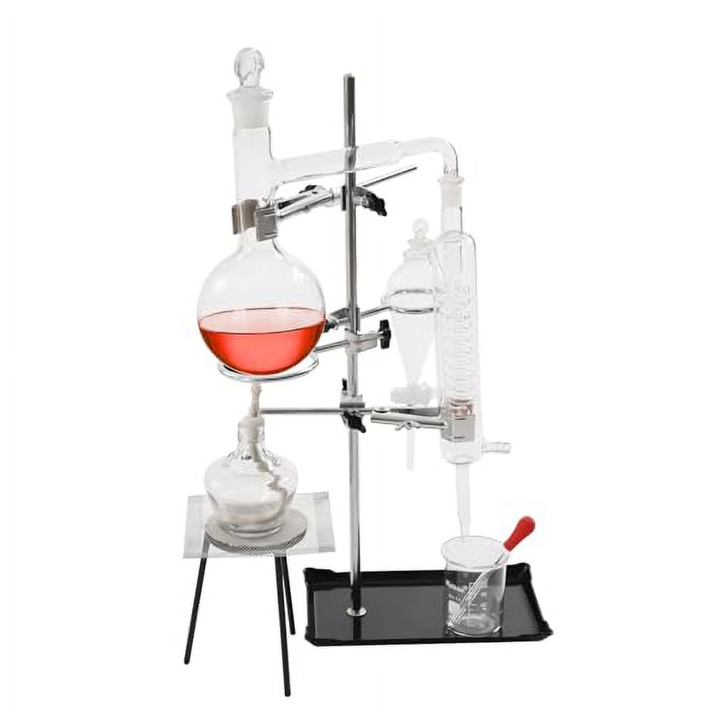 500Ml Essential Oil Distillation Apparatus, Chemistry Lab Glassware Kit ...