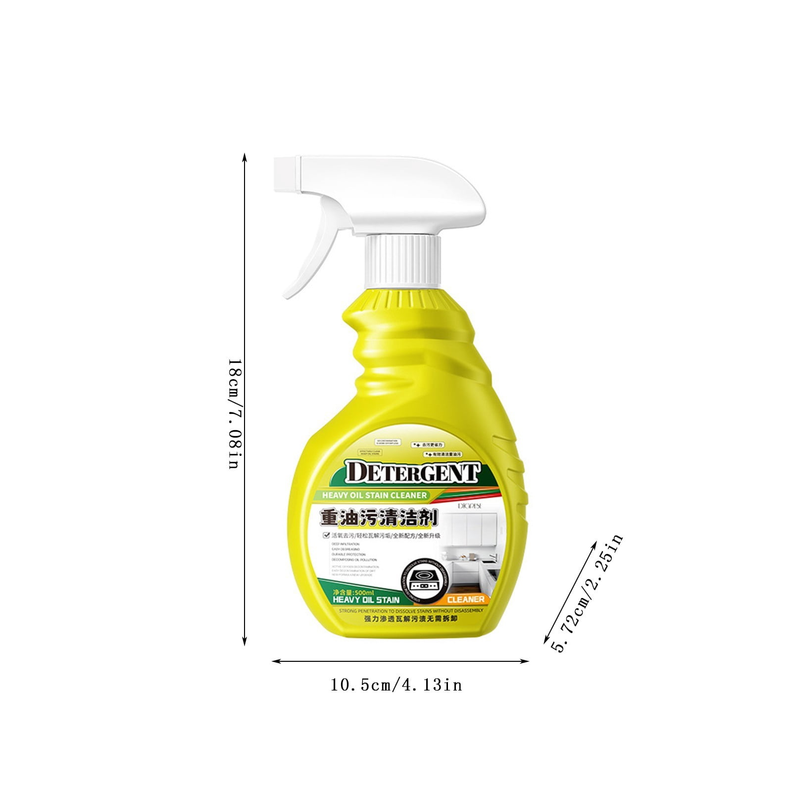 500Ml Heavy Duty Kitchen Degreaser And Cleaner, Powerful Formula Cuts ...
