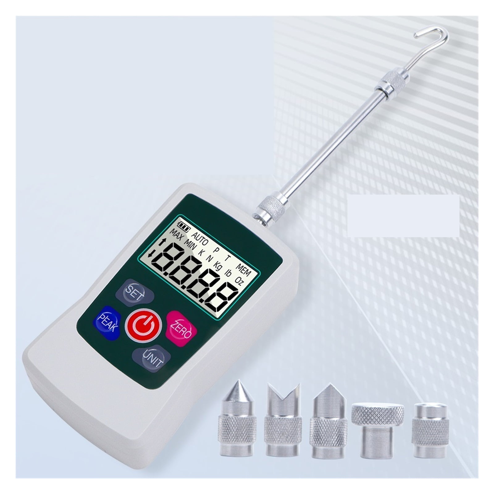 500N Digital Display Push-pull Force Meter Gauge Push Pull Test ...