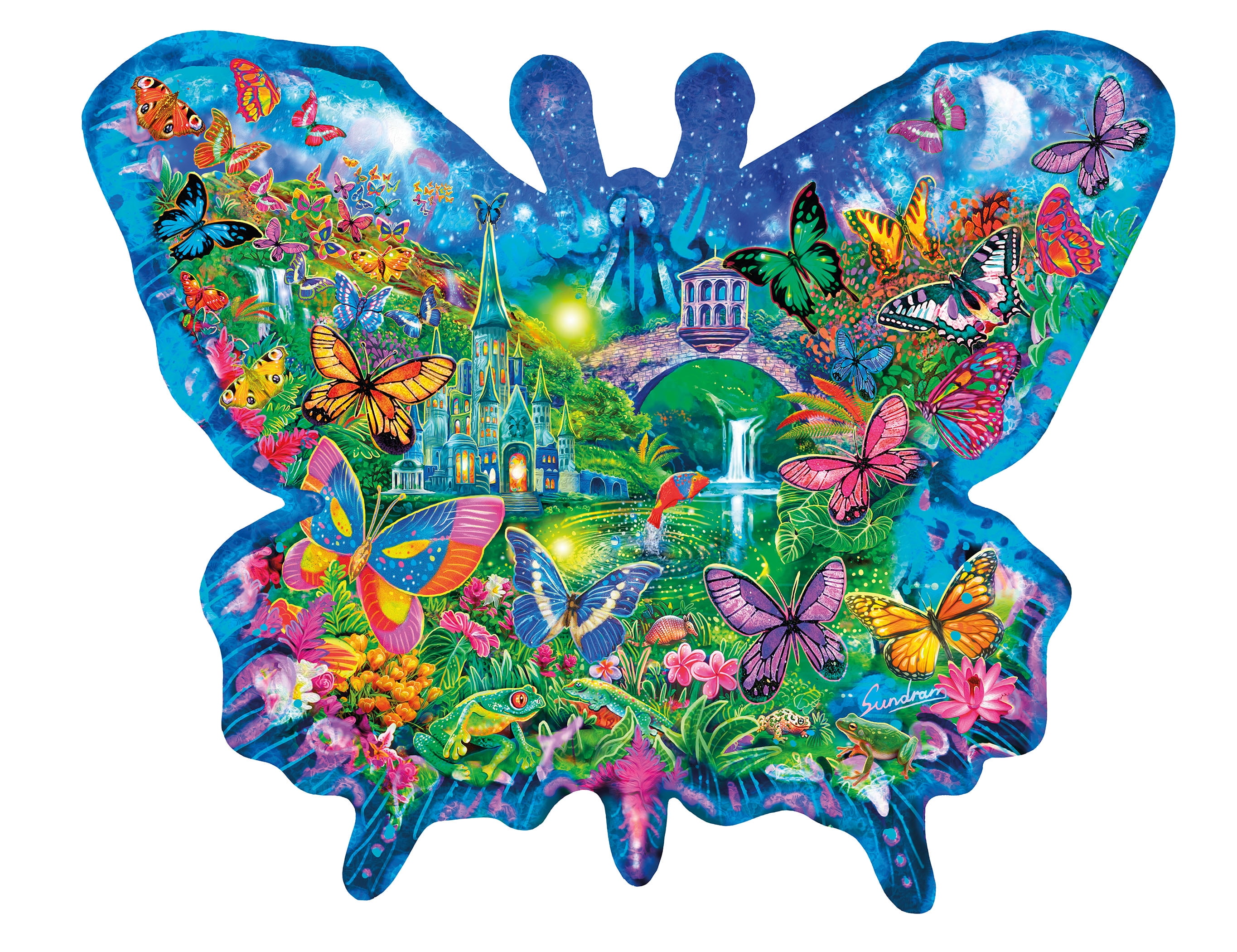 500PC Shaped Butterfly Jigsaw Puzzle - Walmart.com
