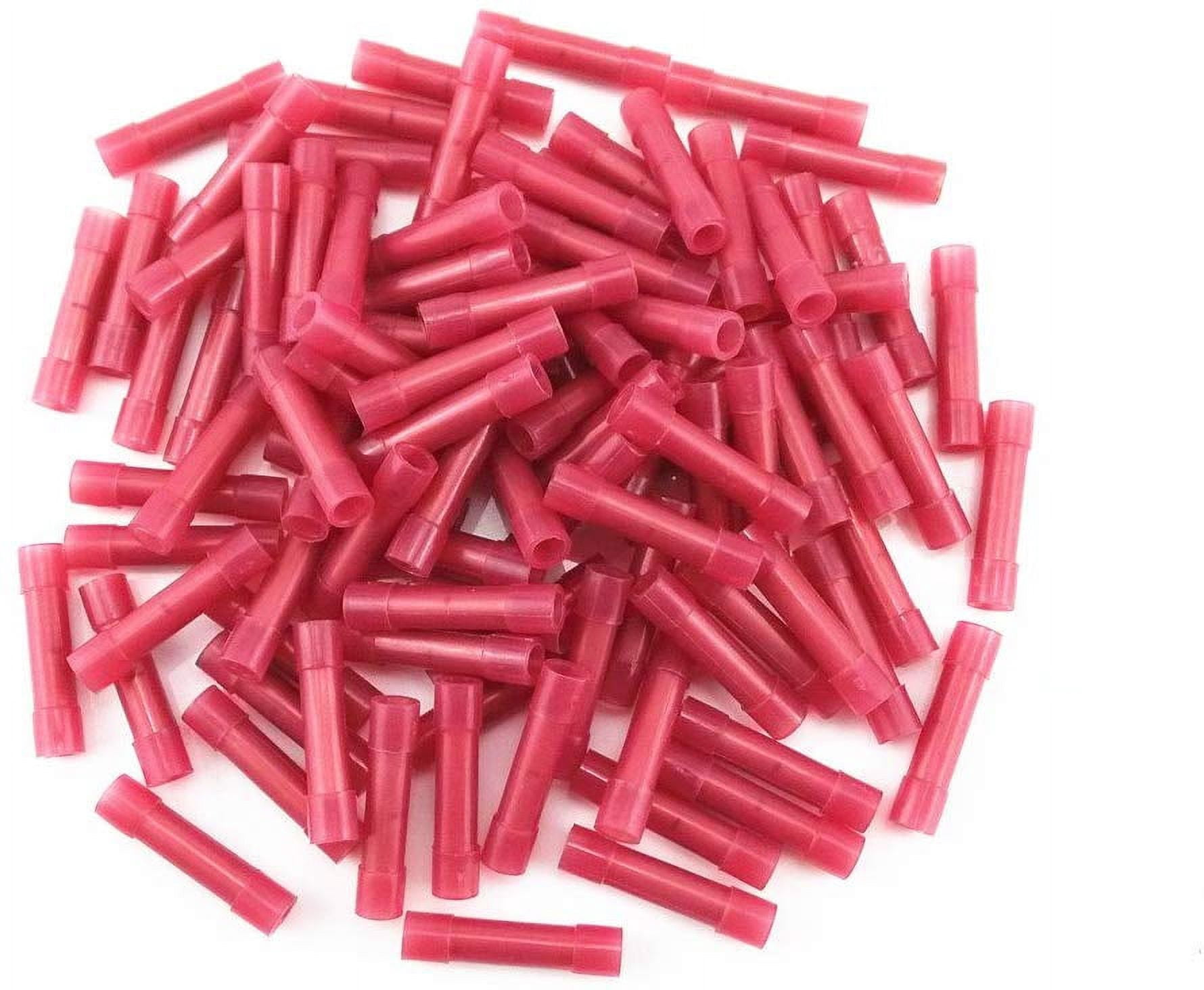 500PCS 22-18 Gauge AWG Red insulated crimp terminals Crimping ...