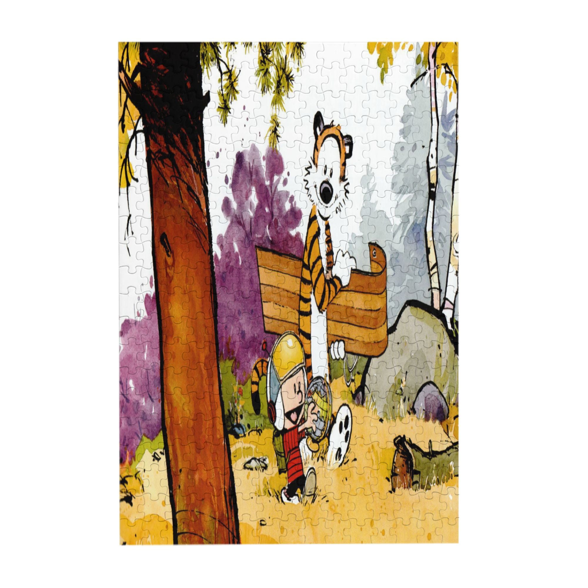 500PCS Calvin And Hobbe Wooden Jigsaw Puzzles Educational Intellectual ...