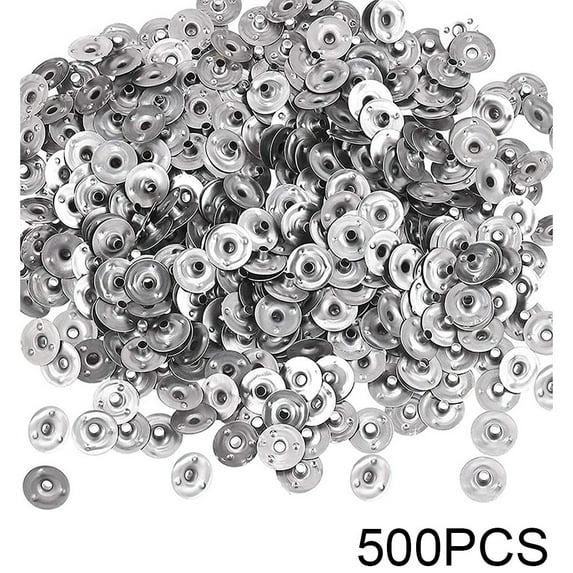 500PCS Candlewick Base Round Iron Sheet Convenient Wicks Holder Candle ...