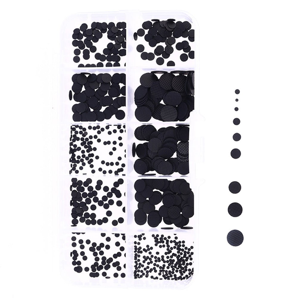 500PCS Different Sizes Conductive Rubber Pads Keypad Repair Kit Rubber ...