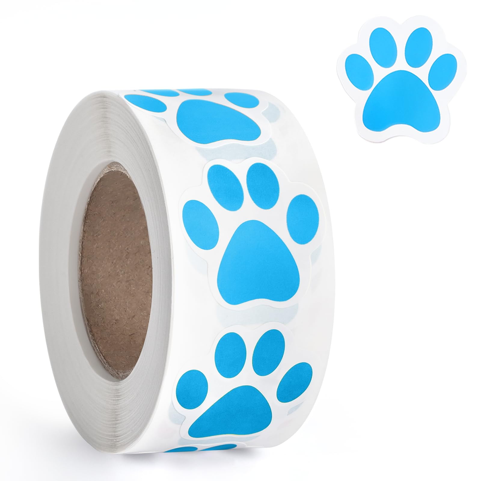 500PCS Dog Paw Print Stickers, 1 Inch Black Dog Stickers for Kids, Self ...