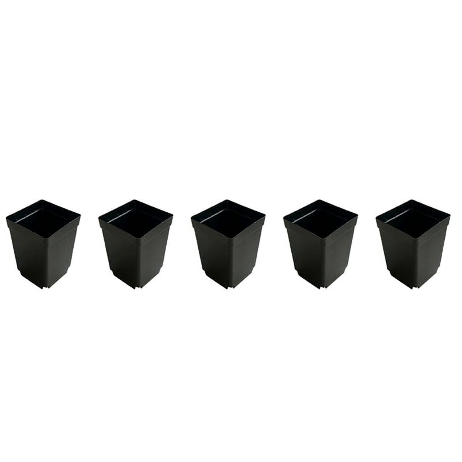 500PCS Plant Disposable Flower Pot Small Black Square Cutting Seedling ...