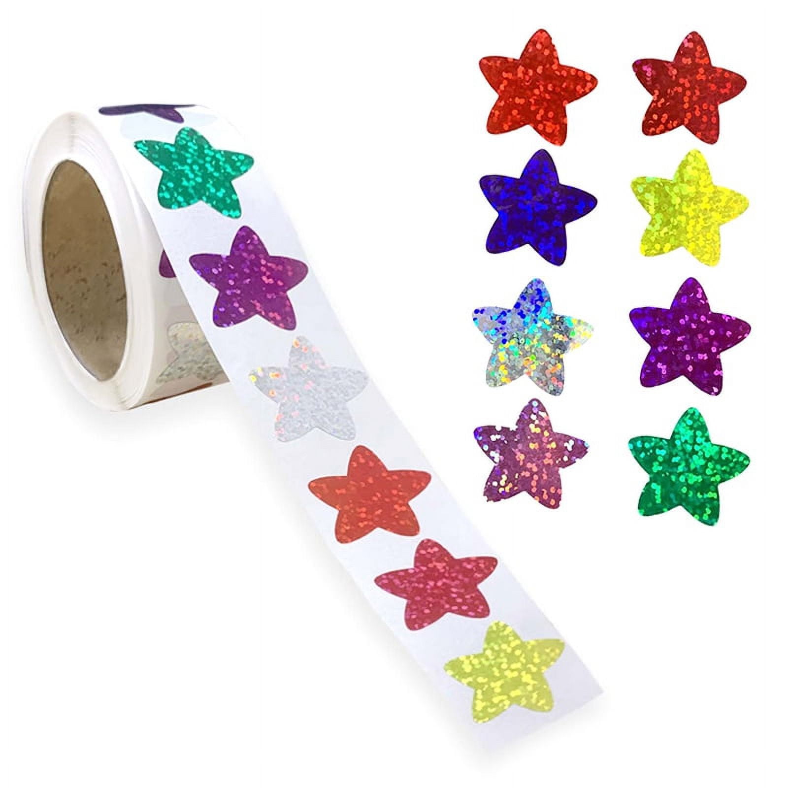 500PCS/Roll Colorful Star Stickers For Kids Reward School Classroom ...
