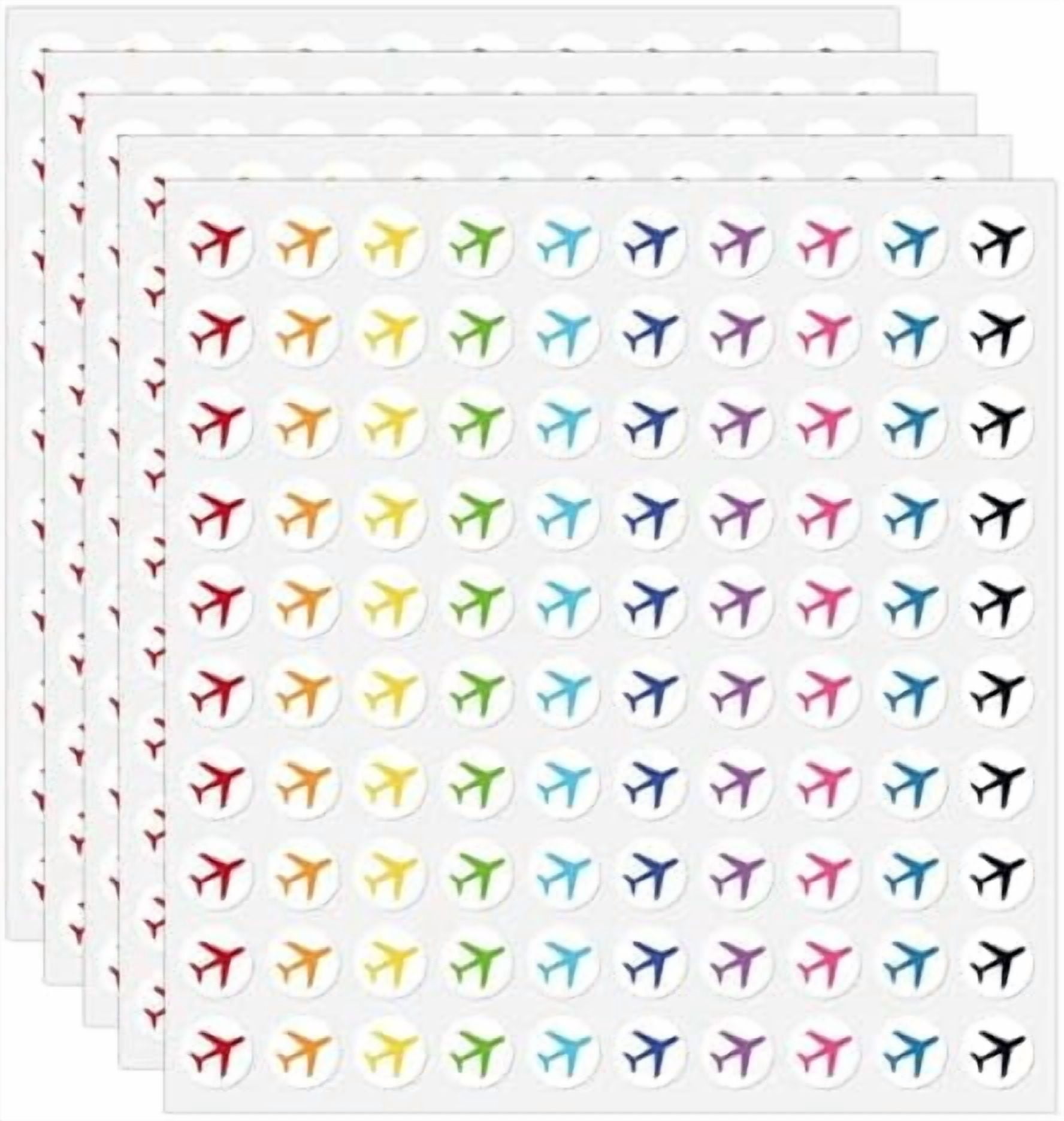 500PCS Travel Airplane Planner Stickers, Mini Trip Airplanes Stickers ...