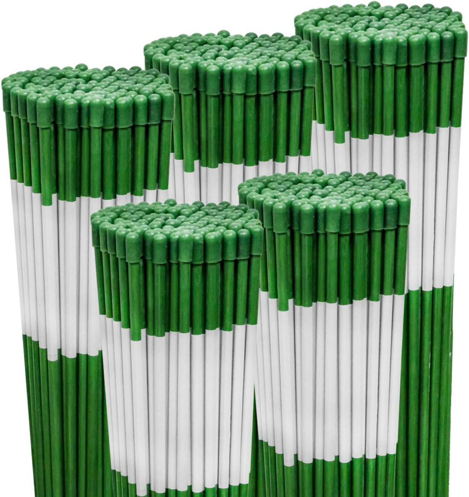 500PK 48" Long Reflective Driveway Markers Snow Stakes Green 5/16 ...