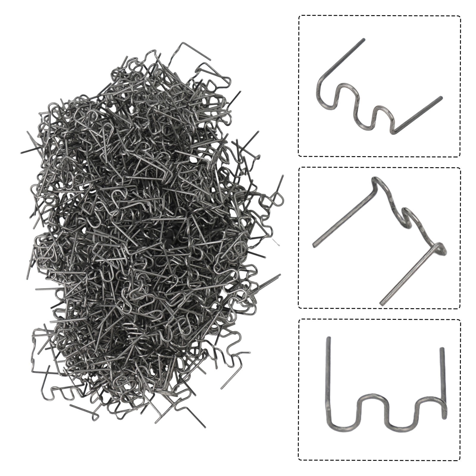 500Pcs 0.8mm Plastic Welding Wave Hot Staples Stapler For Car Bumper ...