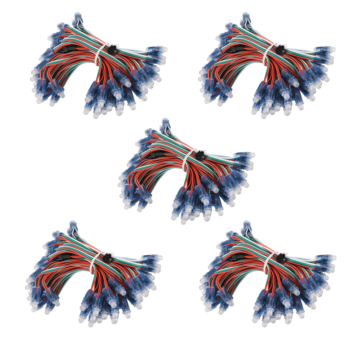 500Pcs 12mm WS2811 Full Color LED Pixel Light Module DC5V IP68 ...