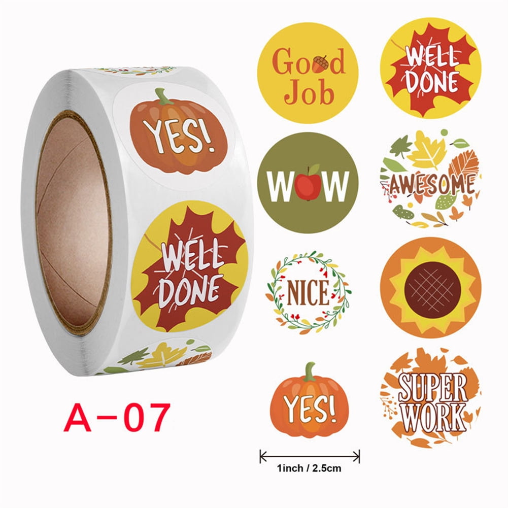 500Pcs 2.5cm/1inch Cartoon Reward Stickers Motivational Stickers ...