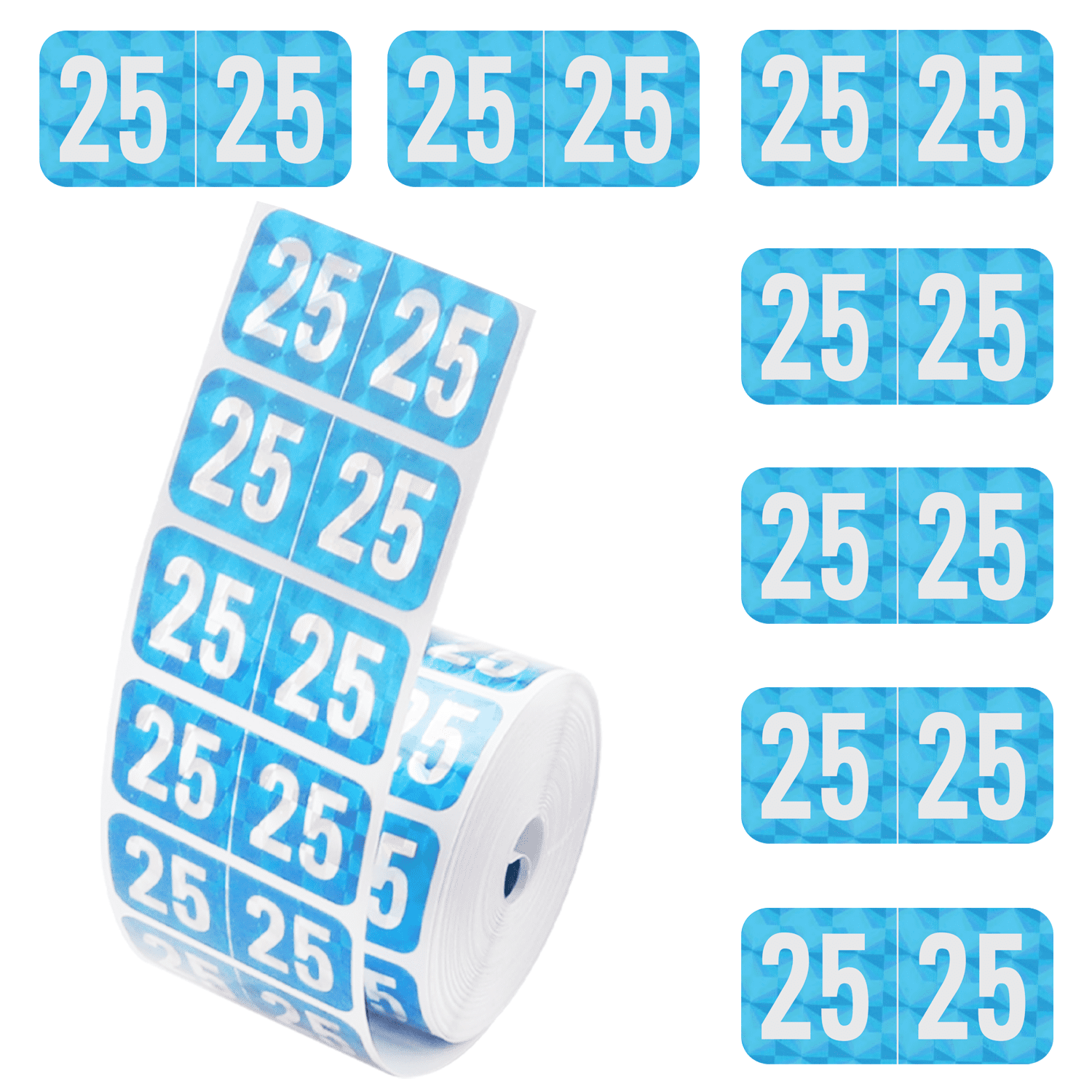 500Pcs 2025 Year Stickers, Self Adhesive File Folder Year Labels, Color ...