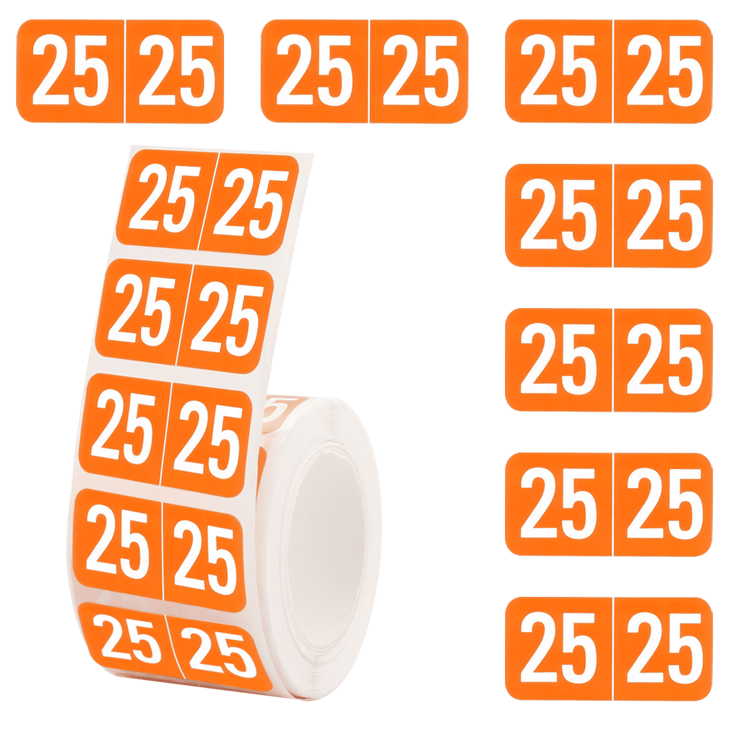 500Pcs 2025 Year Stickers, Self Adhesive File Folder Year Labels, Color ...