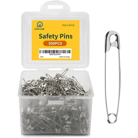 500Pcs Assorted, 1.5 Inch Rust-Resistant Steel Wire Silver Sewing Pins ...