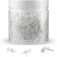 500Pcs Clear Push Pins, Thumb Tack for Wall, Clear Poster Pins for Wall ...