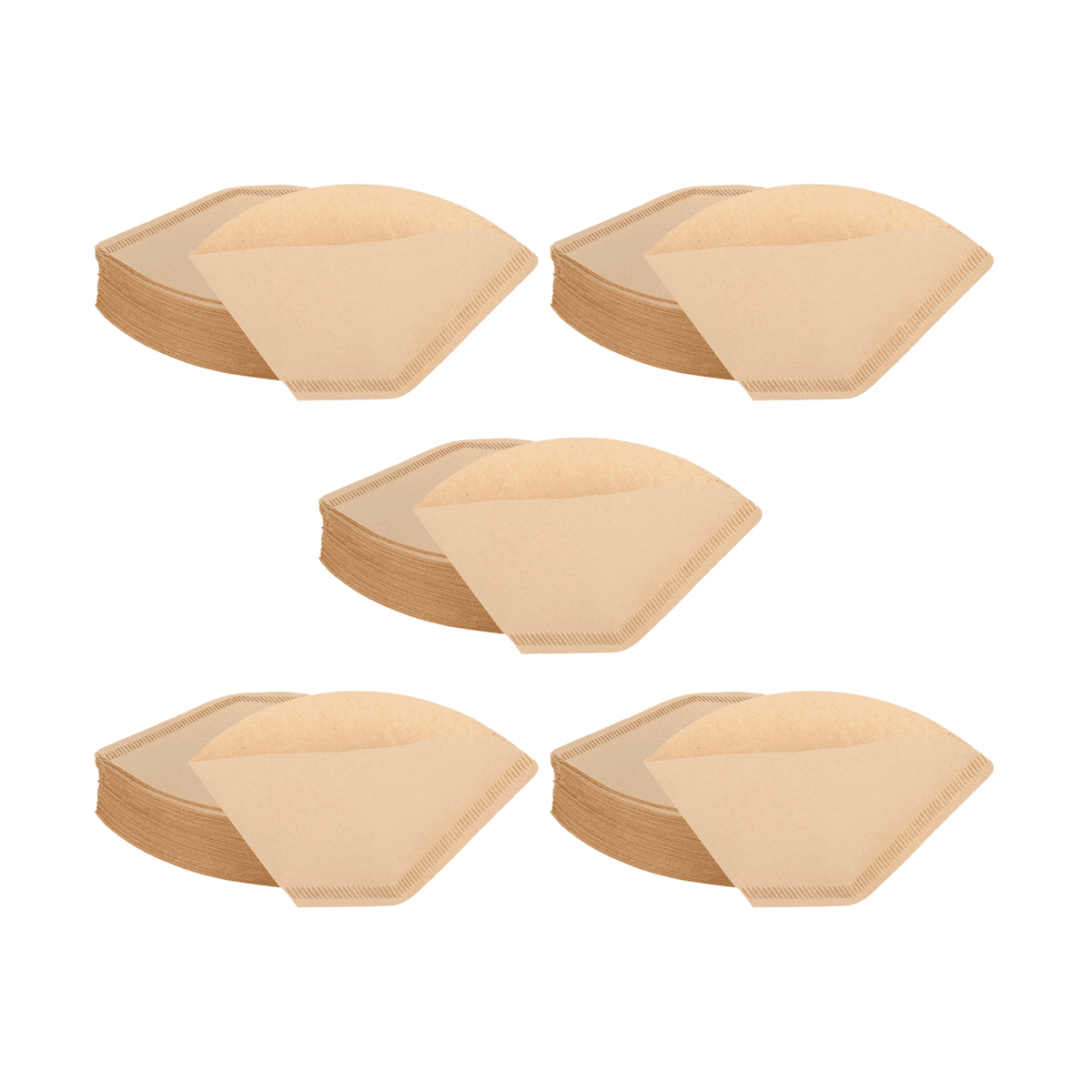 500Pcs Coffee Filters Disposable Cone Paper Filter Natural Unbleached 4 ...