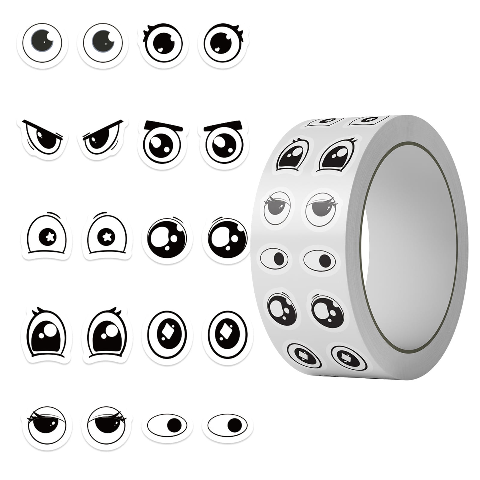 500Pcs Creative Eye Shape Sticker Adhesive Wrapping Label for ...
