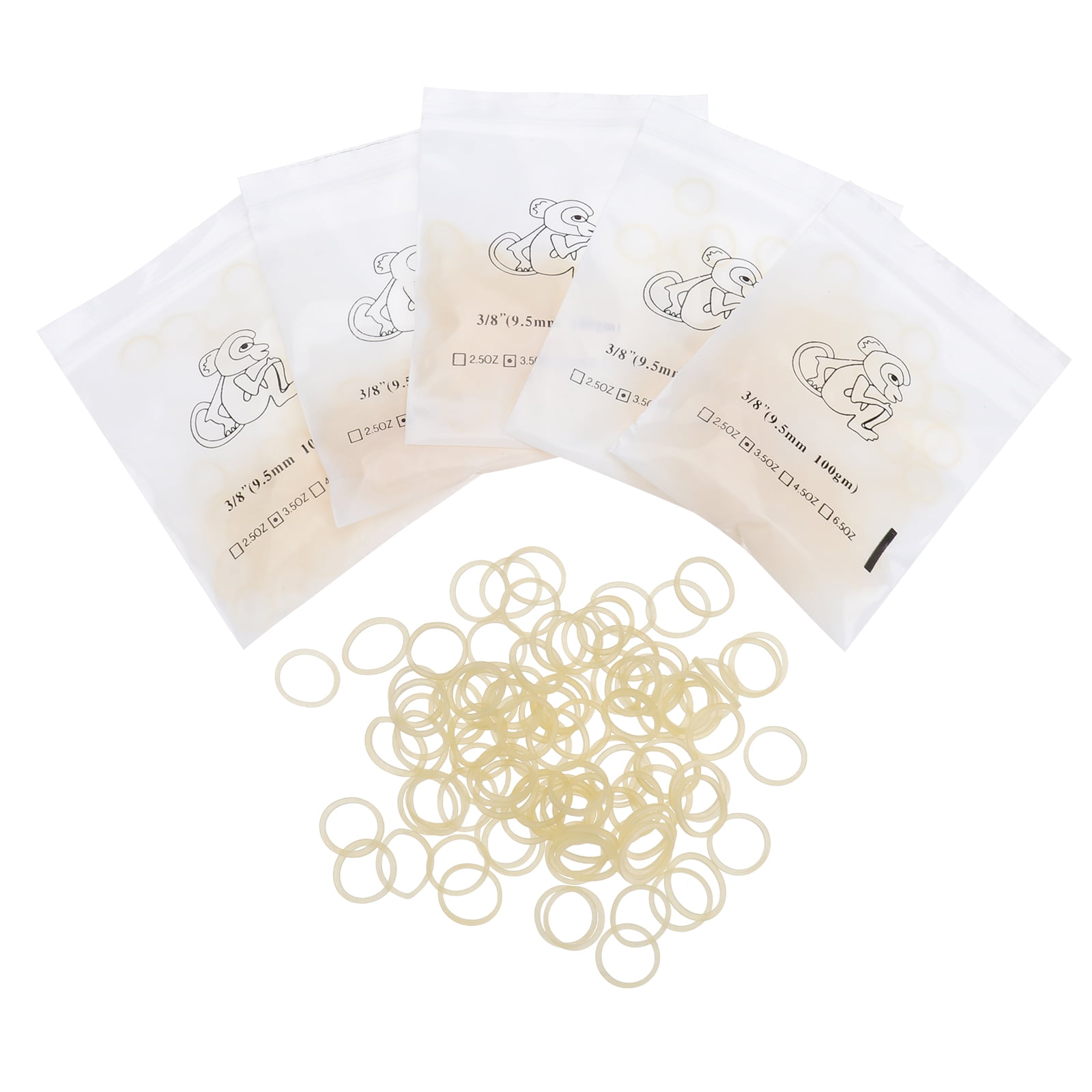 500Pcs Dental Rubber Bands Orthodontic Gap Teeth Bands Braces Elastic ...