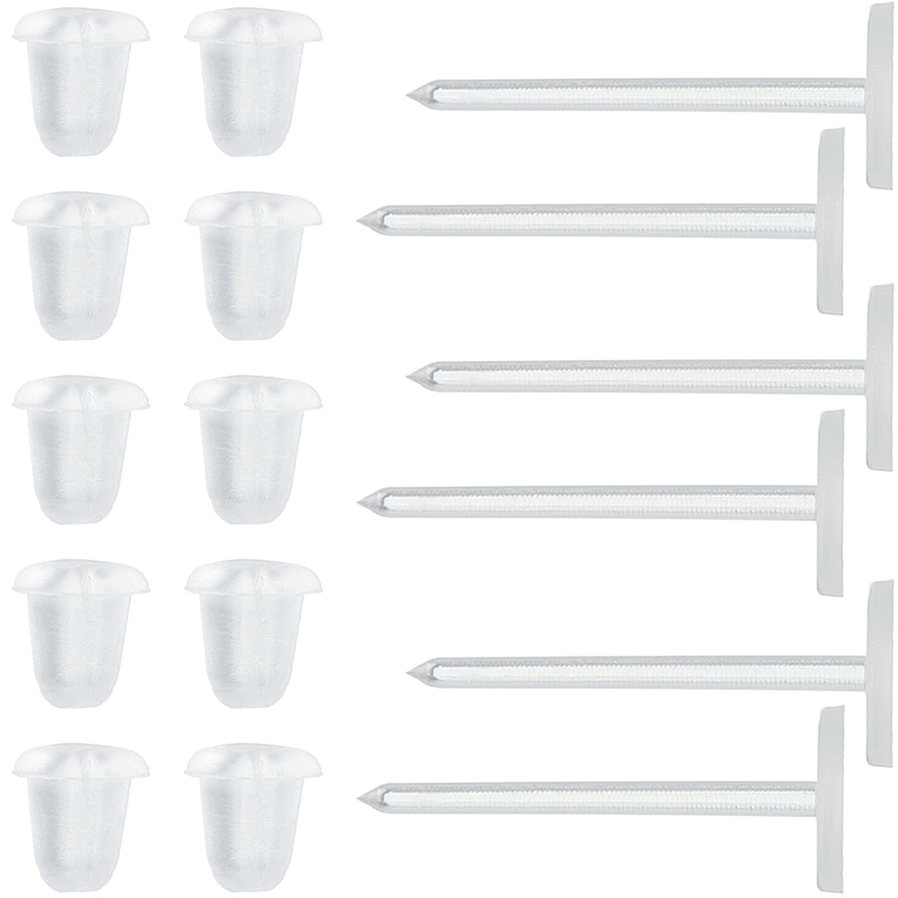 500Pcs Eco-Friendly Plastic Stud Earring Findings Earring Settings with ...