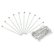 200Pcs Flat Head Pins for Jewelry Making 70mm Stainless Steel Flat Head ...