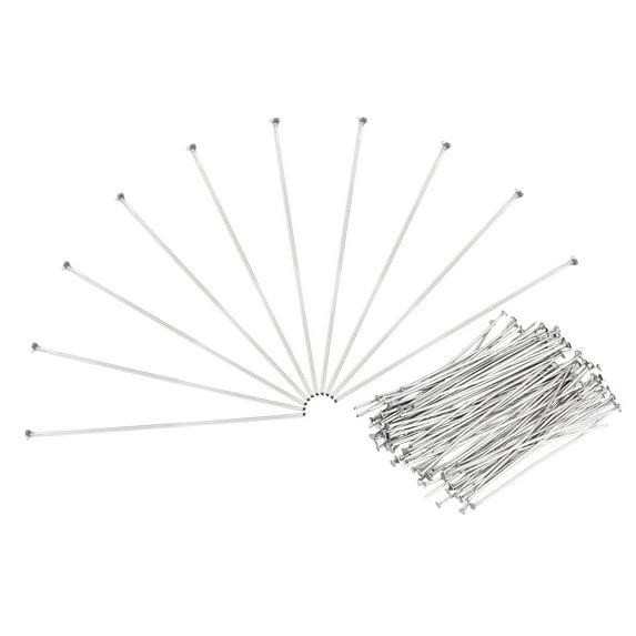 500Pcs Flat Head Pins for Jewelry Making 50mm Stainless Steel Flat Head ...