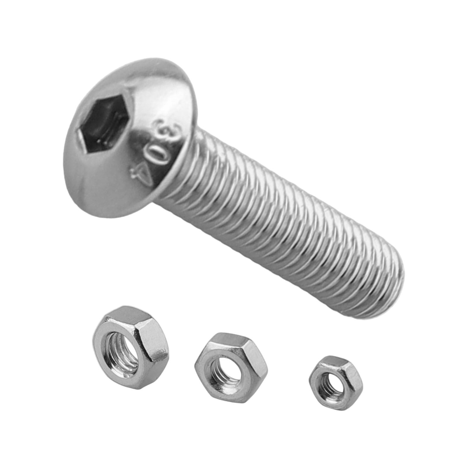 500Pcs For Stainless Steel Hex Bolts And Nuts Set For Construction ...