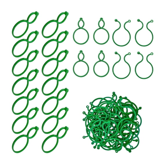 500Pcs Garden Vine Strapping Clips Plant Bundled Buckle Rings Holder ...