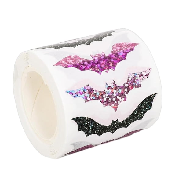 500Pcs Halloween Bats Sticker Glittering Seal Sticker for Scrapbooking ...