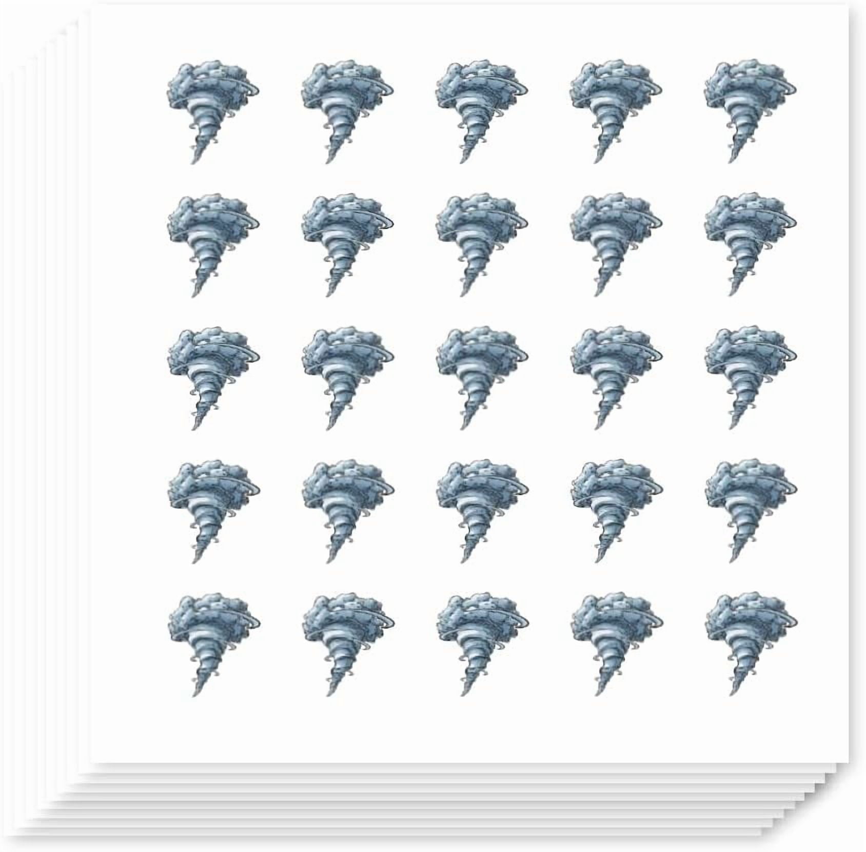 500Pcs Intense Tornado Cartoon Self-Adhesive Stickers Tornado Stickers ...