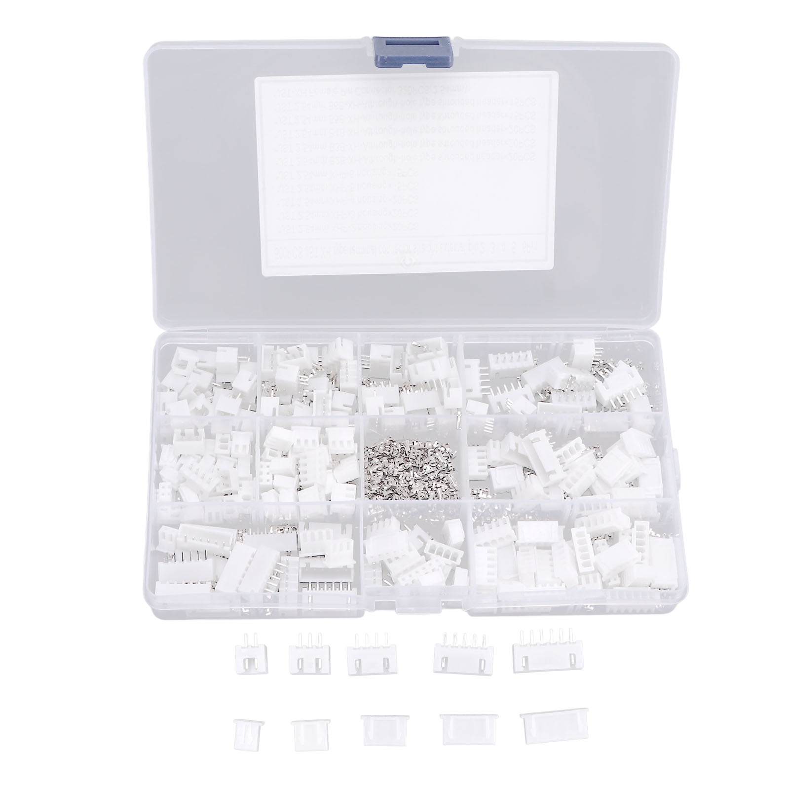 500Pcs Jumper Wire Connector Kit 2.54mm Housing Female Pin Connector ...