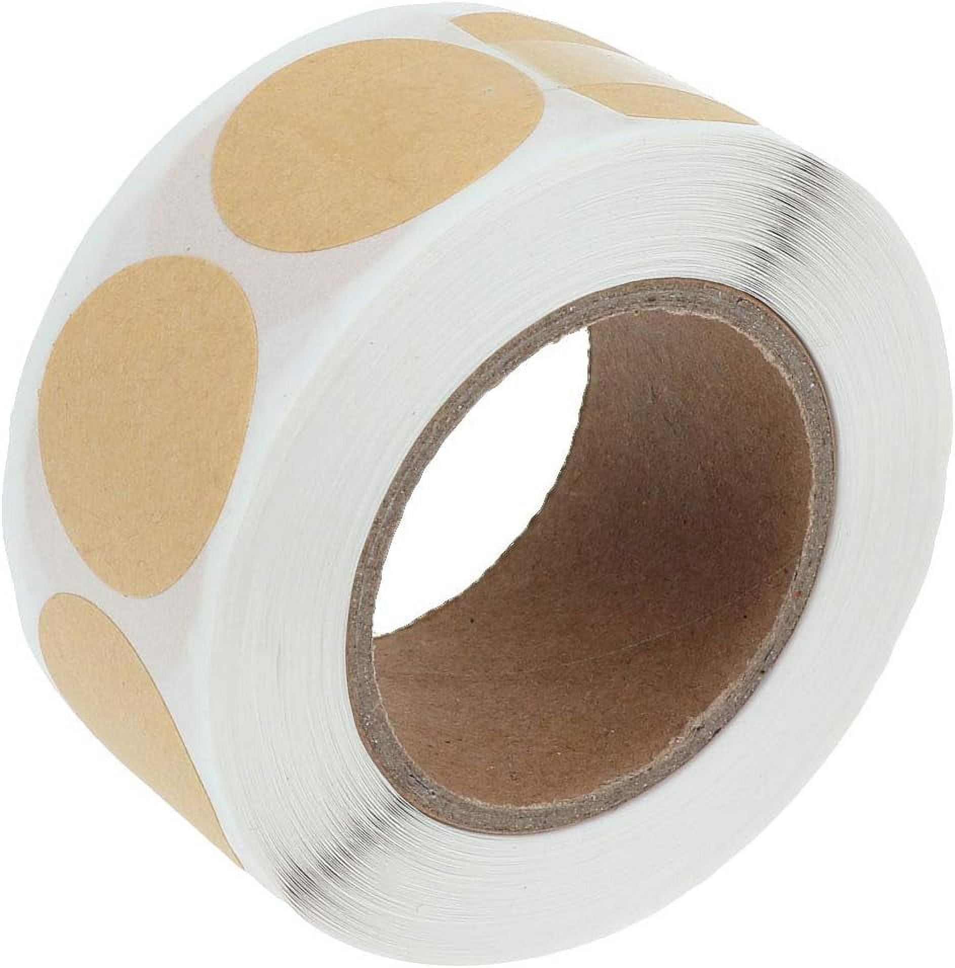 500Pcs Kraft Paper Stickers Kraft Dot Labels Round Packaging Sealing ...